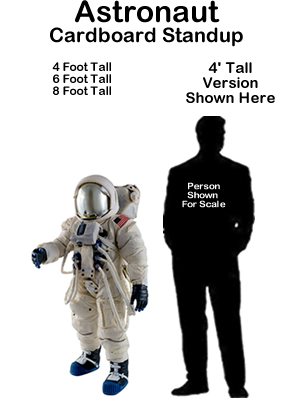 Astronaut Cardboard Cutout Standup Prop - Dino Rentos Studios, INC.