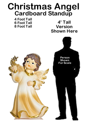 Christmas Angel Cardboard Cutout Standup Prop - Dino Rentos Studios, INC.