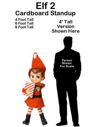 Christmas Elf 2 Cardboard Cutout Standup Prop - Dino Rentos Studios, INC.