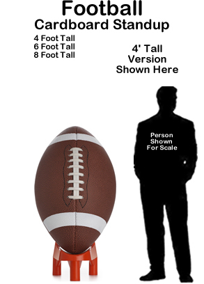 Football Cardboard Cutout Standup Prop - Dino Rentos Studios, INC.