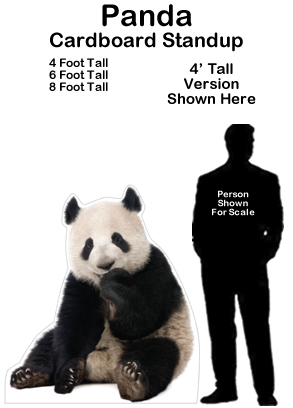Panda Cardboard Cutout Standup Prop - Dino Rentos Studios, INC.