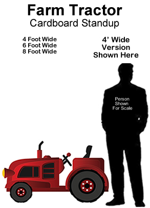 Tractor Cardboard Cutout Standup Prop - Dino Rentos Studios, INC.