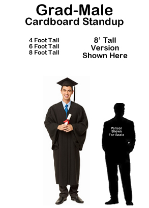 Graduation & Prom Cardboard Cutout Standup Props - Dino Rentos Studios ...