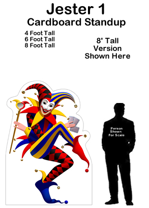 Mardi Gras Cardboard Cutout Standup Props - Dino Rentos Studios, INC.