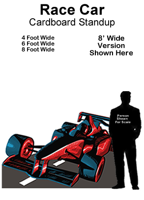 Auto Racing Cardboard Cutout Standup Props - Dino Rentos Studios, INC.